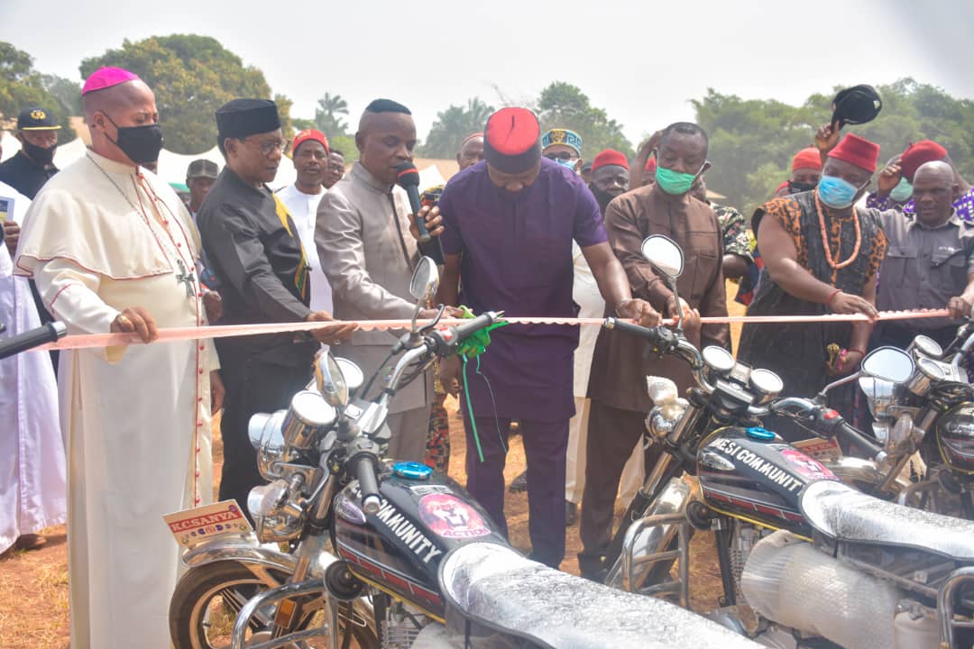Val. Ozigbo Praised As Amesi Inaugurates The Reformed Amesi Vigilante Group