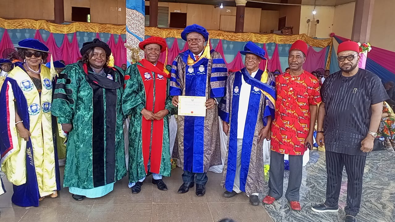 Tansian University honours Valentine Ozigbo, Six Others At 7th-12th ...