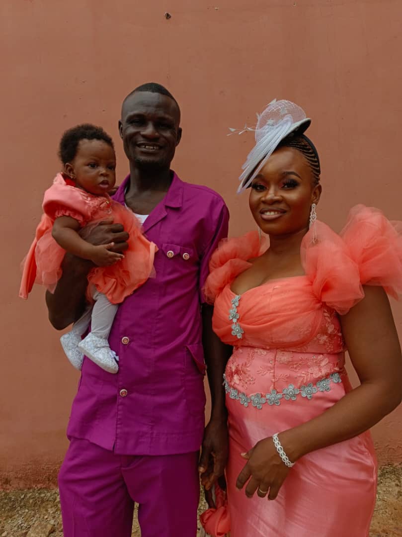 NUJ's Member Felix Oti Takes Daughter, Chimezirim Oti to church ...