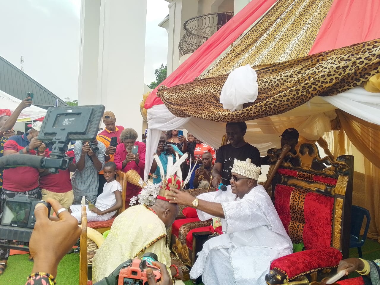 Anambra monarch celebrates maiden new yam festival 30 years after ...