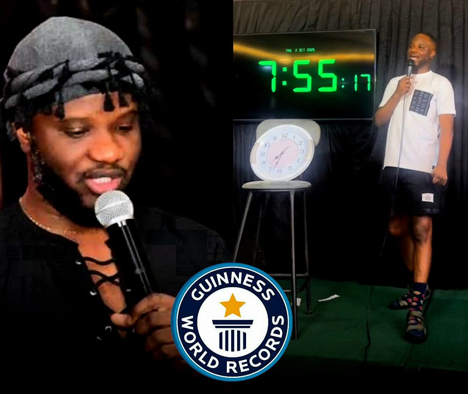 Comedian Deeone begins 40-hour Marathon to break Guinness World Records ...