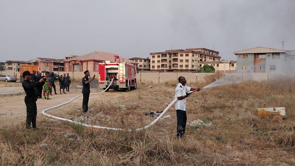 The Onitsha South Local Government New Fire Truck Inspected by the ...